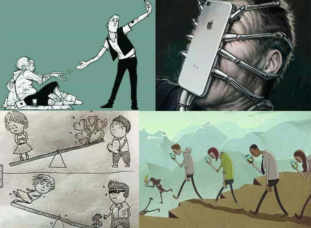 16 Ilustrações que mostram a decadência da sociedade moderna - Site de ...