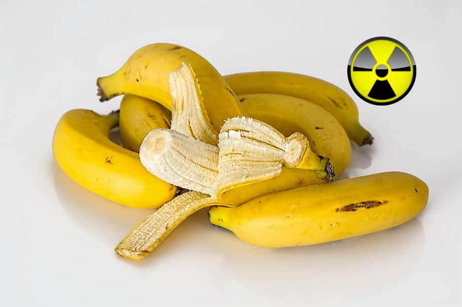 Bananas são alimentos radioativos